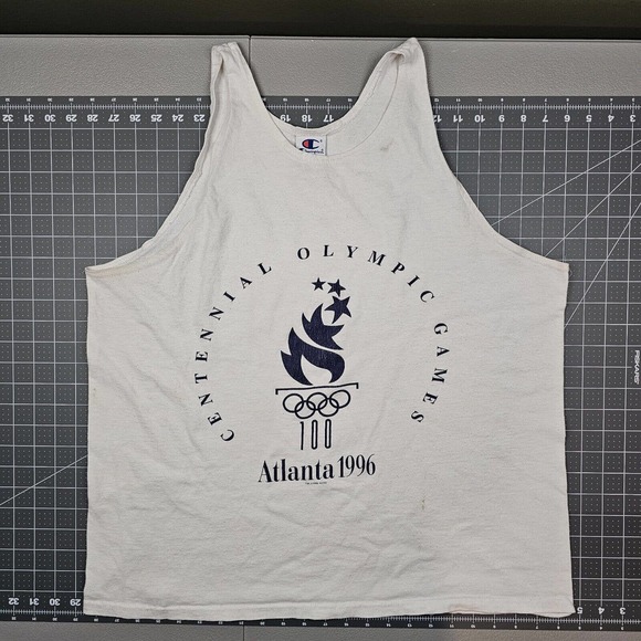 Champion | Shirts | Vintage Champion Tank Top Mens Large 96 Olympics 9s ...
